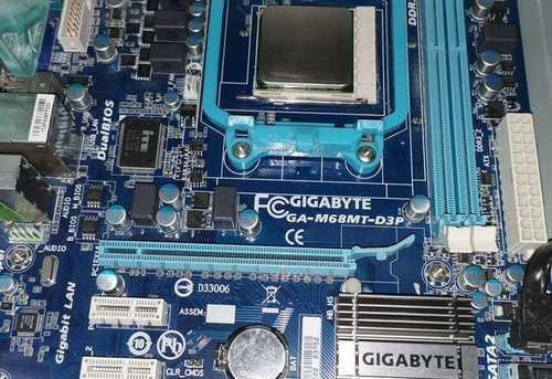 Мат.плата Gigabyte m68mt-d3p + проц. AMD Phenom x6