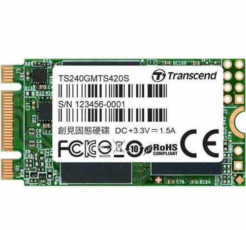 Transcend SATA III 240GB TS240gmts420S M.2 2242