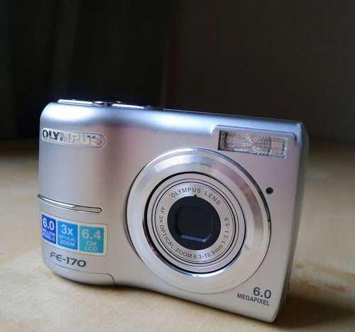 Компактный фотоаппарат olympus fe 170   xd card