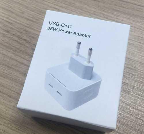 Apple USB-C+С 35w адаптер питания Не Оригинал