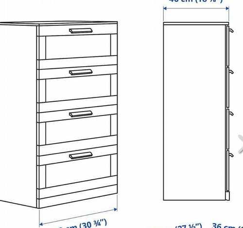 Комод IKEA белый