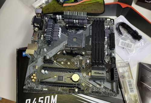 Новая на гарантии asrock B450M PRO4 / AM4