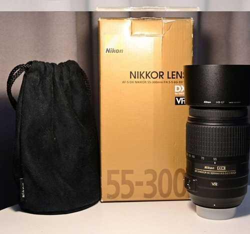 Объектив Nikon AF-S 55-300mm f/4.5-5.6 VR Гарантия