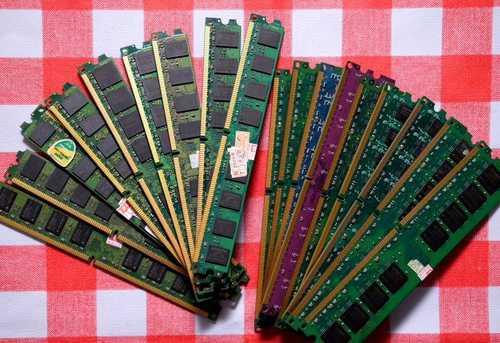 Оперативная память DDR2 2GB Kingston / Adata и др