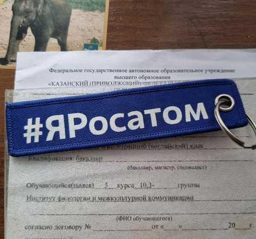 Росатом Брелок брендовый