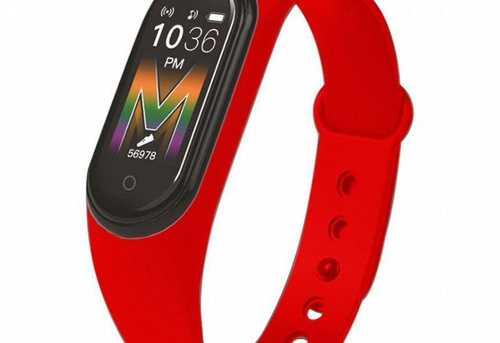 Фитнес часы Energy EM-007S красный браслет