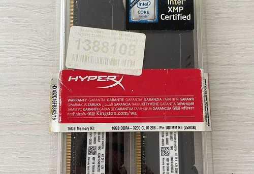 Оперативная память ddr4 16g hyper x fury