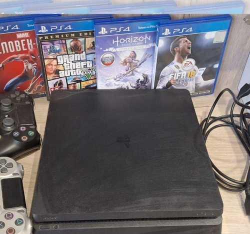 Sony playstation 4 ps4 1tb с играми