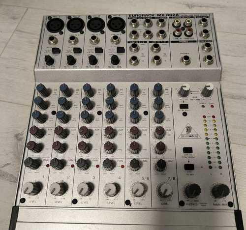 Микшерный пульт behringer eurorack mx 802a