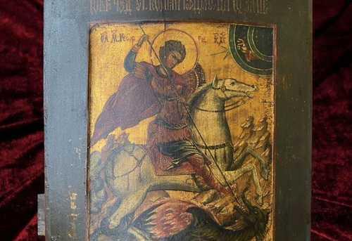 Икона Георгий Победоносец, XIX век