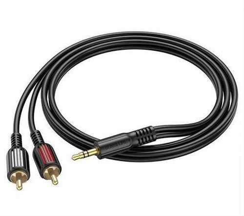 Аудио кабель Borofone BL11, AUX 3.5мм на два RCA