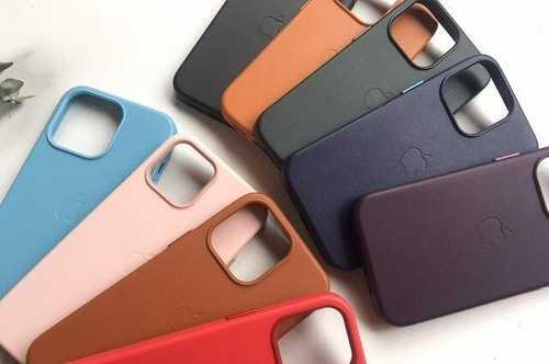 Чехол на iPhone 12/13/14/Pro/Pro Max Leather Case