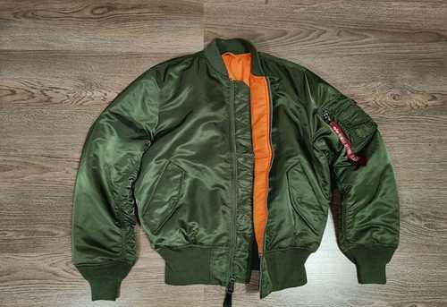 Бомбер Alpha industries MA-1 зелёный L