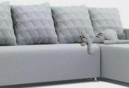 Угловой диван Каир (Челси) 2 светло-серый