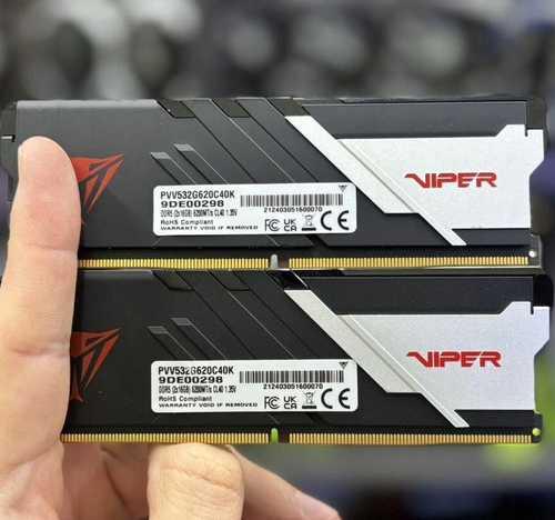DDR5 32 Gb (2x16gb) 6200 MT/s CL40 Patriot Viper