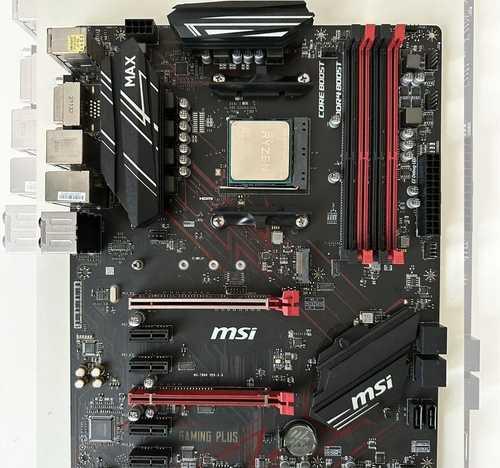 MSI B450 Gaming plus AM4   AMD Ryzen 3 1200