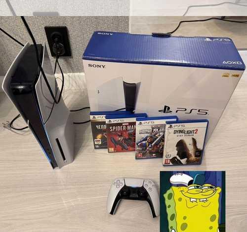 Sony playstation 5 slim с дисководом 1000 гб