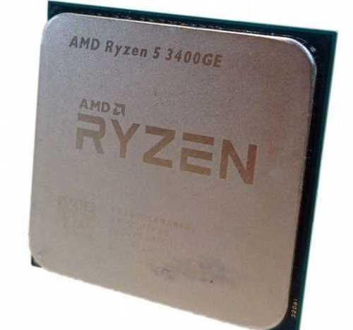 Процессор CPU AM4 AMD Ryzen 5 3400GE YD3400C6M4MFH