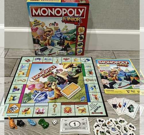 Monopoly Junior Hasbro Монополия Джуниор