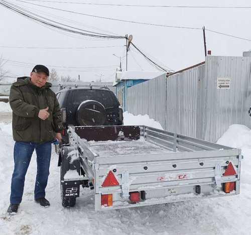 Прицеп завода мзса, длина 2,45м. Рассрочка