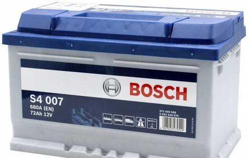 Аккумулятор Bosch Silver S4 007 72 Ач 680 А обратн