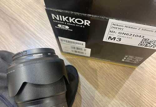Nikon z 50mm 1.8 s nikkor