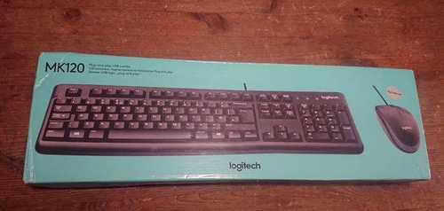 Клавиатура и мышь logitech mk120