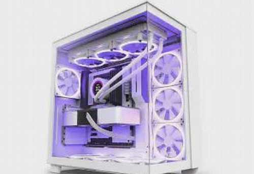 Корпус nzxt H9 Flow, ATX/Micro-ATX, Mid Tower, бел