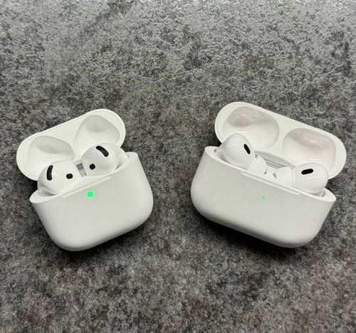 Неотличимые AirPods 4/Pro 2 с шумодавом  гарантия