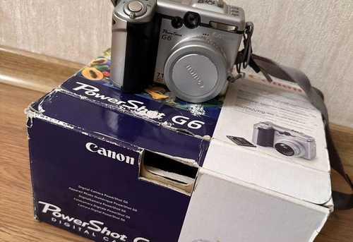 Фотоаппарат canon powershot G6