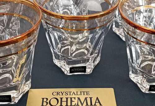 Набор Стаканов виски. Bohemia Чехия. 6 шт. Новые