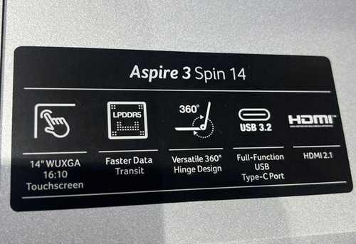 Ноутбук Acer aspire 3 spin 14