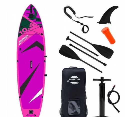 Доска SUP надувная adventum 10'4"x31"x15cm Fuchsia