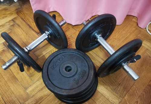 Гантели разборные общий вес 48 кг