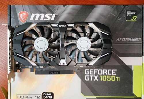 Видеокарта MSI GeForce GTX 1050 Ti OC GTX 1050 TI
