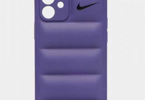 Чехол на iPhone Nike фиолетовый (все модели)