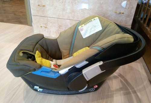 Детская автолюлька с базой isofix cybex aton2 0+