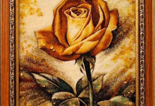 Картина из янтаря - Роза Array