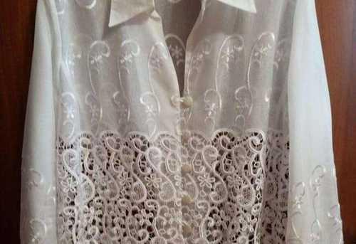Новая белая блузка 54-56 размера
