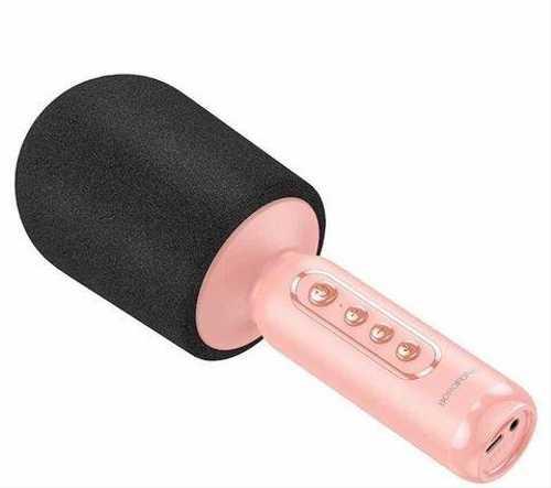 Караоке bluetooth микрофон Borofone BFK3 розовый