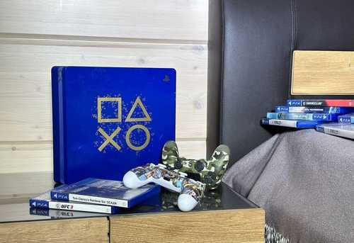 Ps4 sony playstation 4 slim 500 blue обмен на ps5