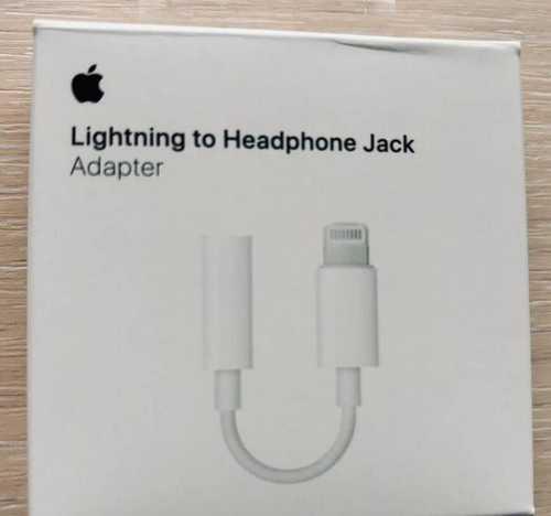 Переходник lightning 3.5 jack на iPhone