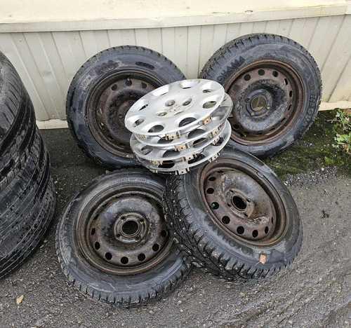 175/65 R14 Yokohama Ice Guard IG55 Зима Штампованные R14 pсd:4x108 ет:34 DIA:65.1