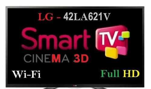 Smart TV. LG - 42LA621V. Wi-Fi. 3D. (107см)