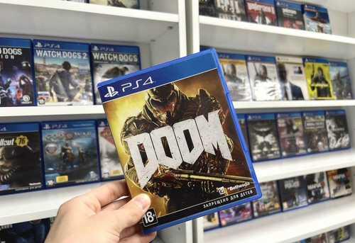 Игра диск ps4 ps5 doom / дум