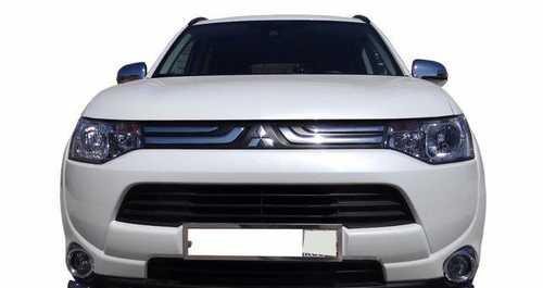 Защита переднего бампера Mitsubishi Outlander 2014