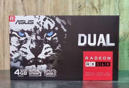 Видеокарта 4GB Radeon RX560 Asus Dual