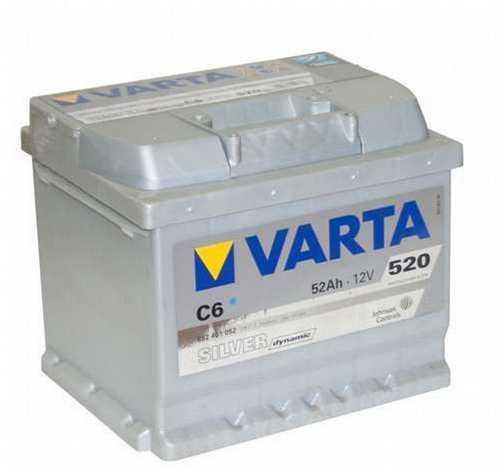 Автоаккумулятор новый Varta Silver Dynamic C6 552