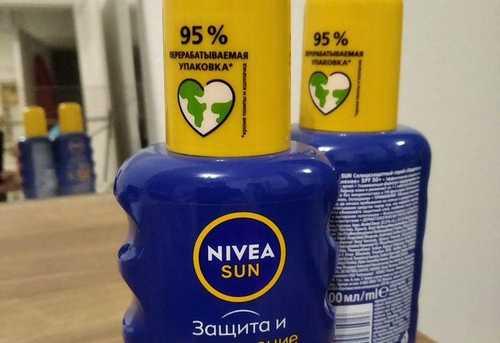 Солнцезащитный спрей Нивеа (Nivea Sun) 50+. Новый