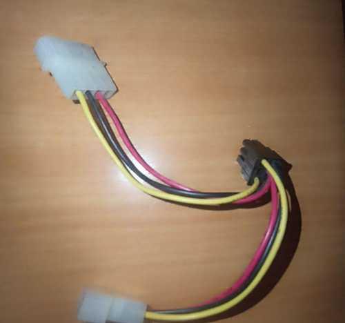 Переходник с molex на 6 pin для видеокарты